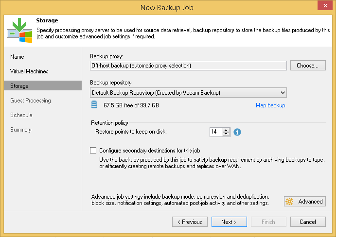 How to: Create a Local Virtual Machine Backup Job using Veeam B&R